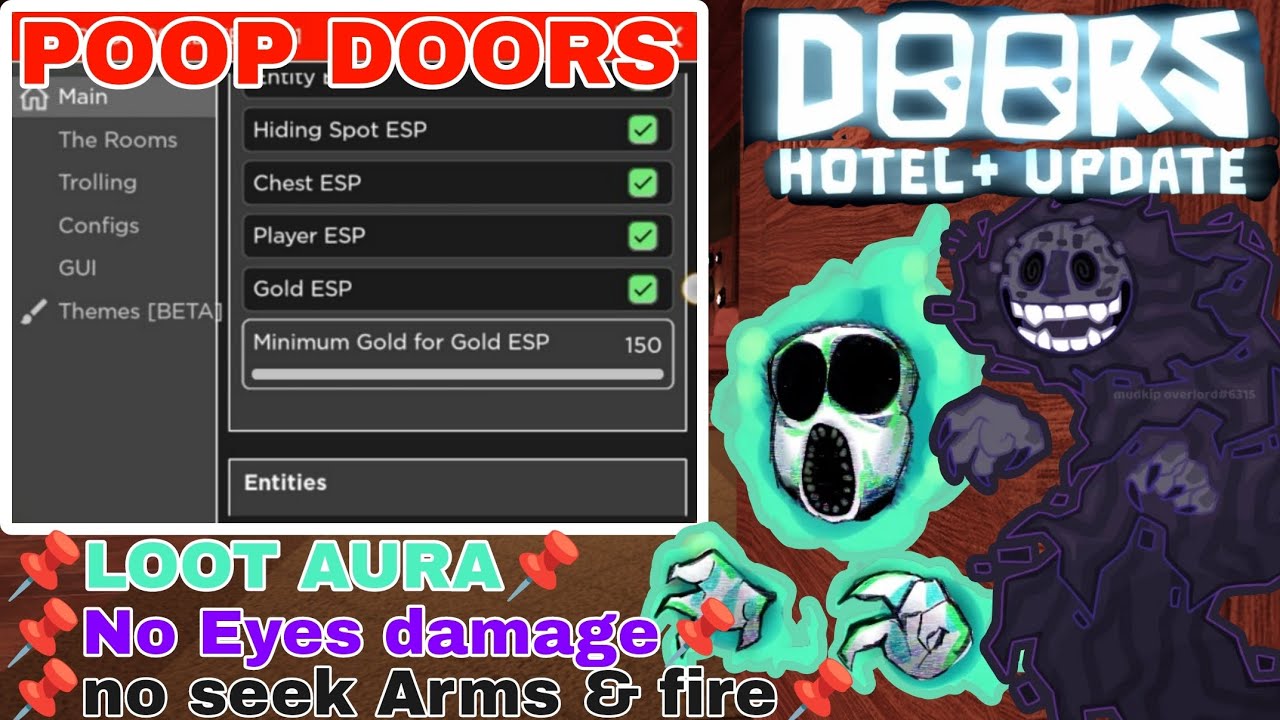 📥🔥roblox doors+hotel update hack🔥📥|review 1 số chức năng mới|script ...