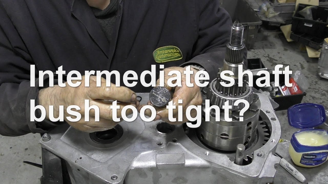 Intermediate shaft bush too tight? - YouTube