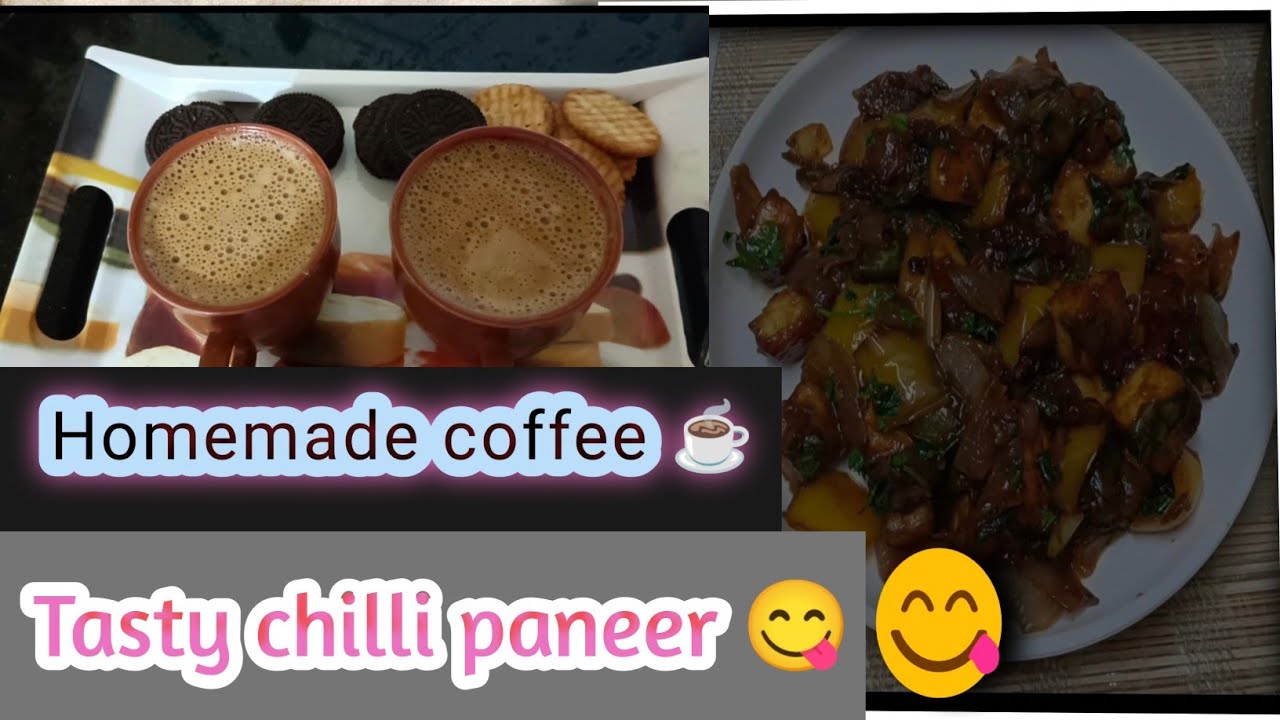 Homemade Chilli Paneer recipe 😍 ঘৰতে বনালো Resturant ৰ নিচিনা #coffee ☕ ...