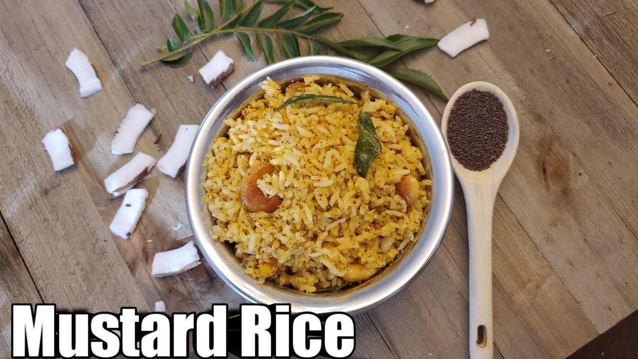 MUSTARD RICE | EASY AND TASTY - YouTube