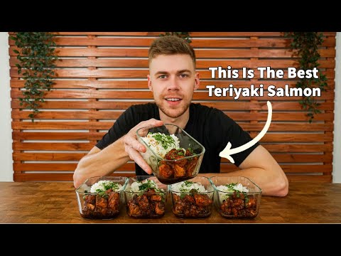 Teriyaki Salmon Meal Prep Under 600 Calories Per Portion
