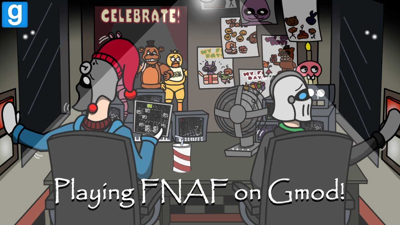 Gmod FNAF Map: Spending One Night at Freddy's - YouTube