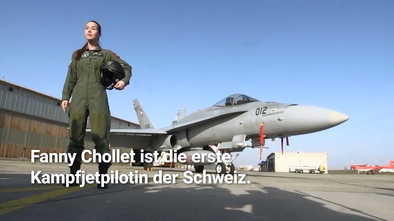 Die erste Frau in einem F/A-18 Cockpit: Schweiz Kampfjetpilotin Fanny ...