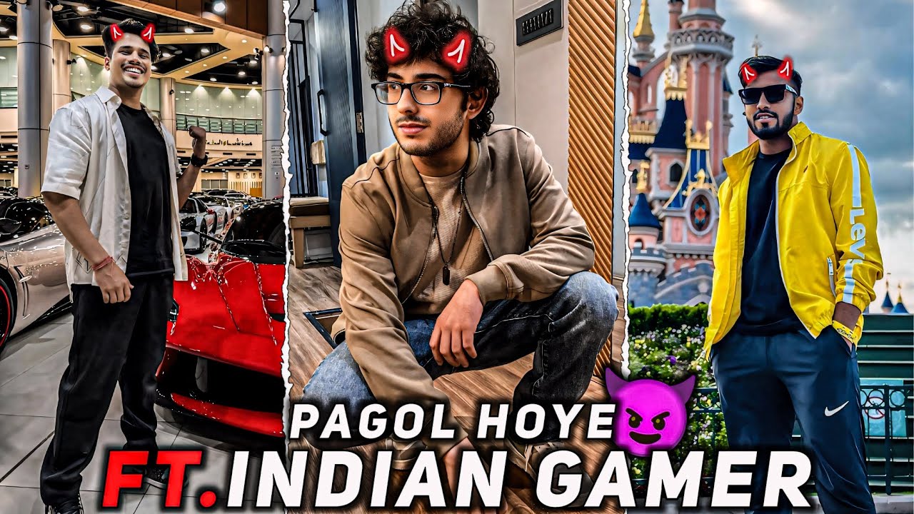 Pagol Ft. Most Famous Indian Gaming Youtubers 😈 Song Edit || Pagol Edit ...