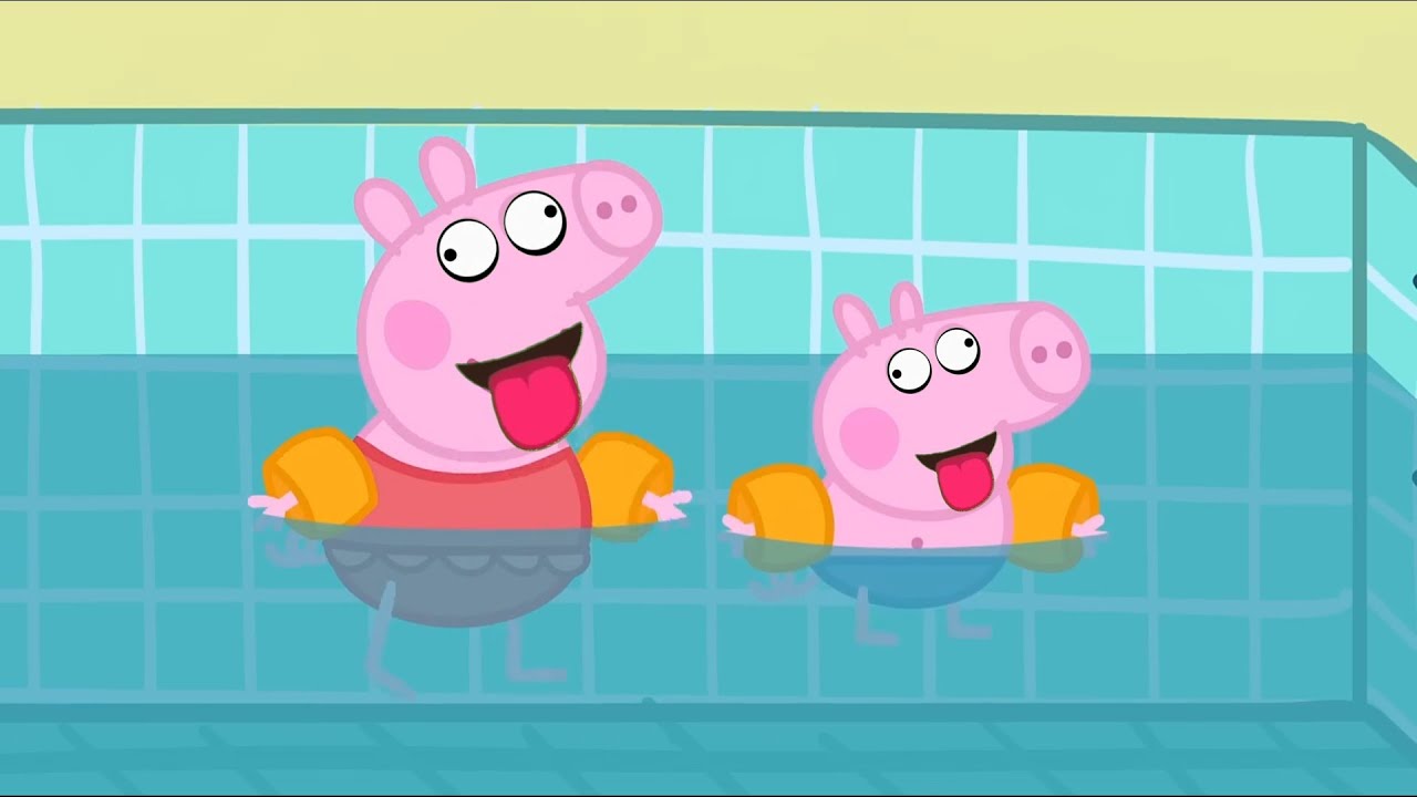 Peppa Pig Swimming Episode Funny Faces and Expressions PART 2 - YouTube