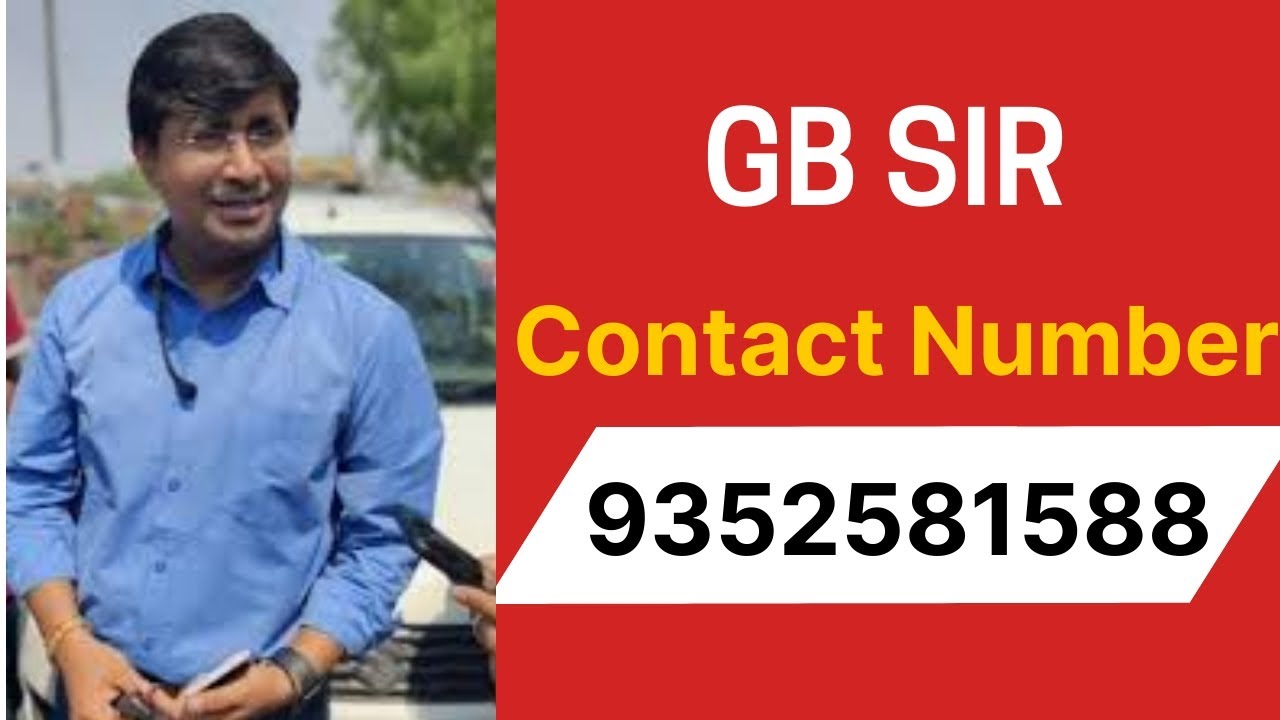GB Sir contact number , Watch till the end - YouTube