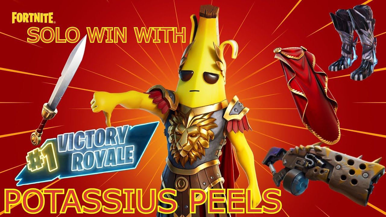 FORTNITE VIDEO - SOLO WIN WITH NEW POTASSIUS PEELS SKIN - GETTING BOTH ...