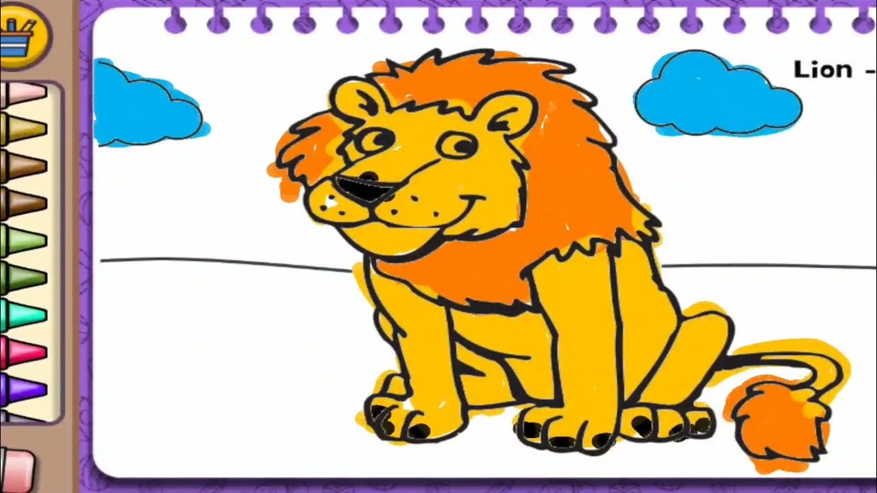 Learn Lion Art Coloring with BMR Chitti Kidz | Fun and Educational Kids' Channel - YouTube
