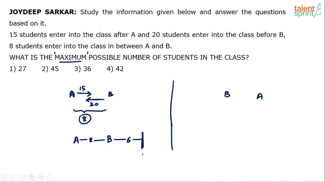 Ranking and Ordering | Advanced Example - 12 | TalentSprint Aptitude ...