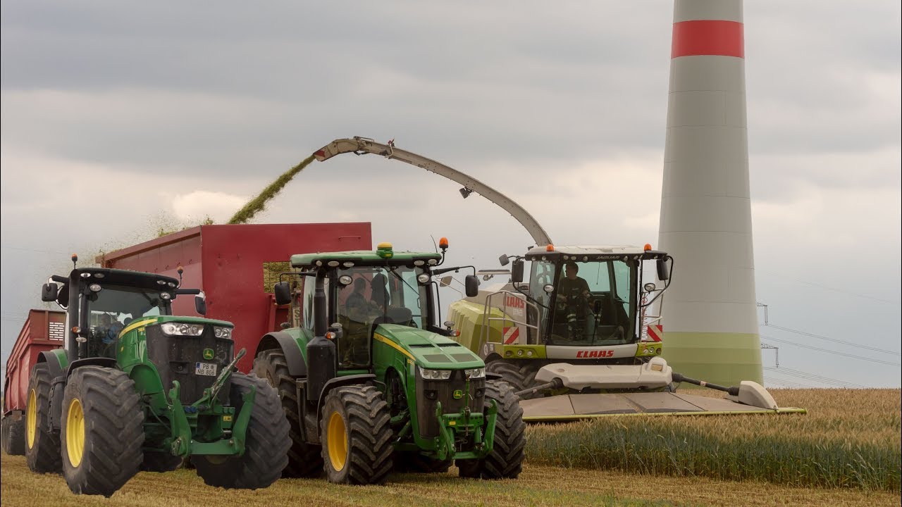 GPS HÄCKSELN 2018 / GPS ERNTE 2018 / JOHN DEERE 8R / 7R / Claas Jaguar ...