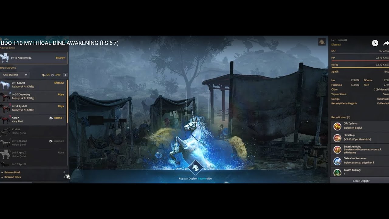 BDO T10 MYTHİCAL DİNE AWAKENİNG (6'7 FS) - YouTube