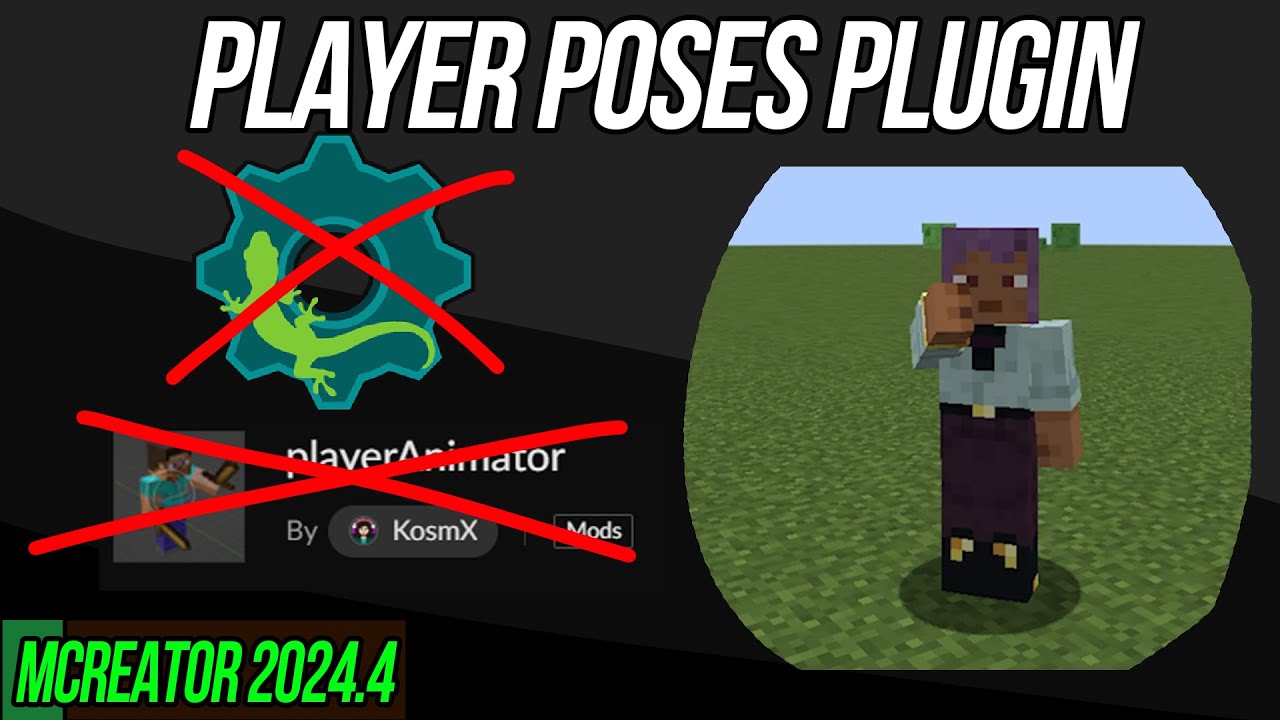 How to Use the PLAYER POSES PLUGIN | MCreator 2024 - YouTube