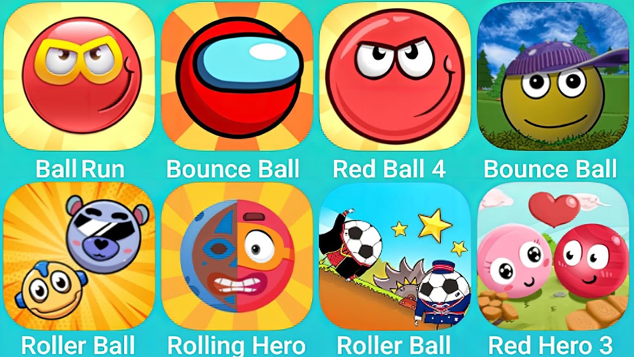 Red Ball Super Run, Bounce Ball, Red Ball 4, Roller Ball, Rolling Hero ...