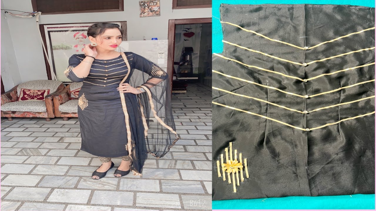 Tutorial For Gota Pati Design For Party Wears | Made On Demand | By ...