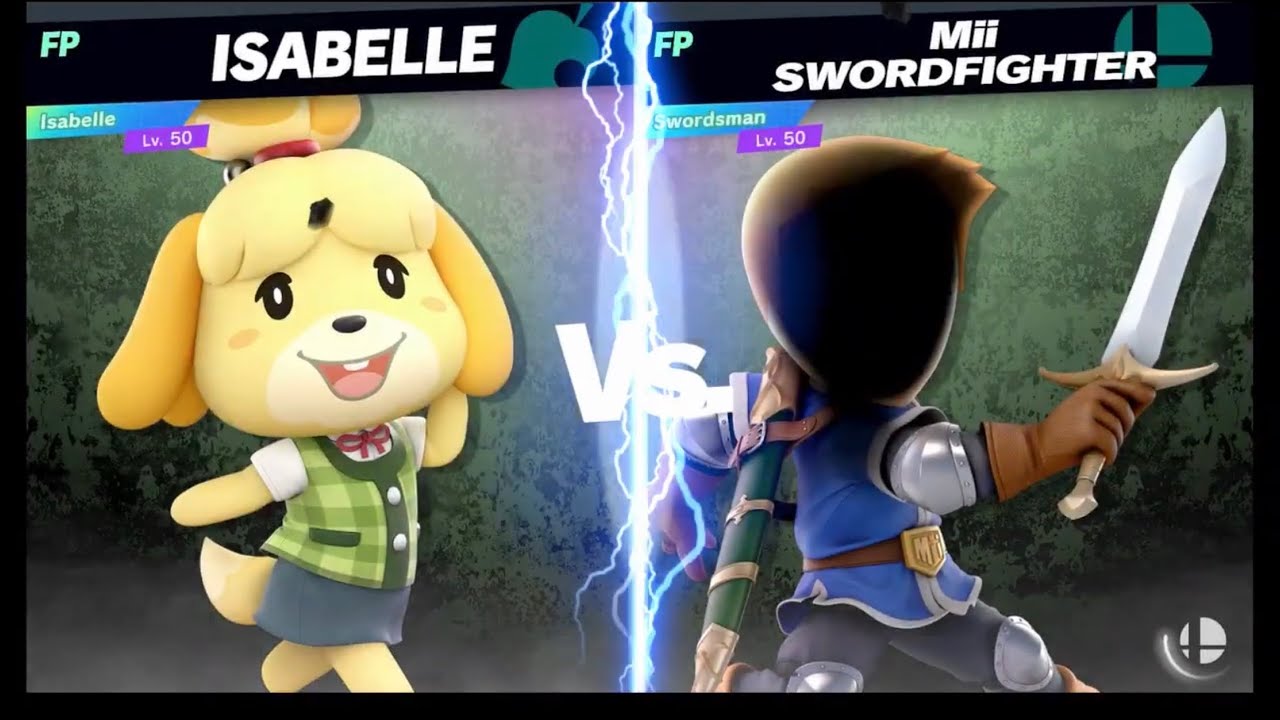Super Smash Bros Ultimate Amiibo Fights Request #9206 Isabelle vs Mii ...