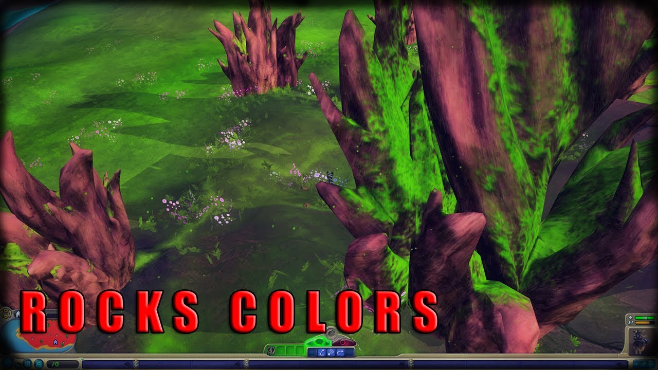 Spore - Mod Planetary Rocks use Ground Colors - YouTube