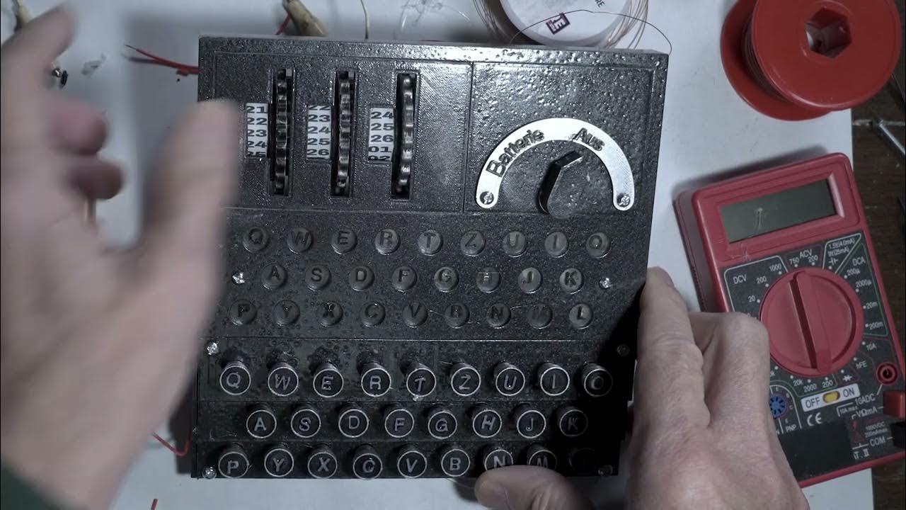 Enigma Machine prop build teaser - YouTube