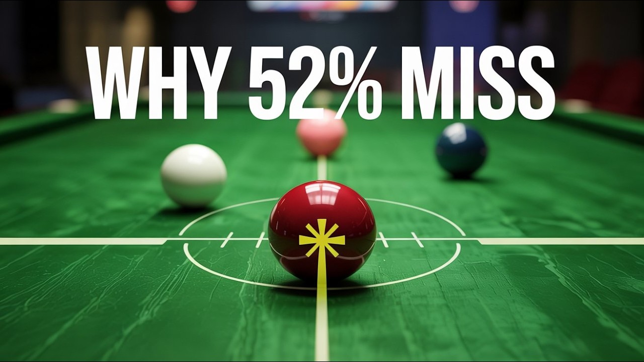 How to Never Miss in Snooker | Master Your Potting Angles | Why 52% ...
