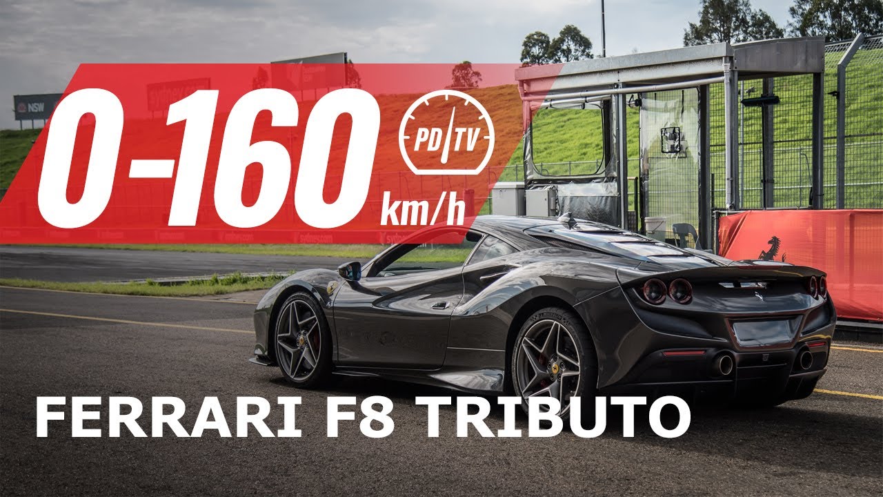 2020 Ferrari F8 Tributo 0-100mph & track lap - YouTube