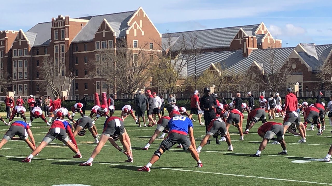 OU Football: 2023 Spring Practice #1 In the Books - YouTube