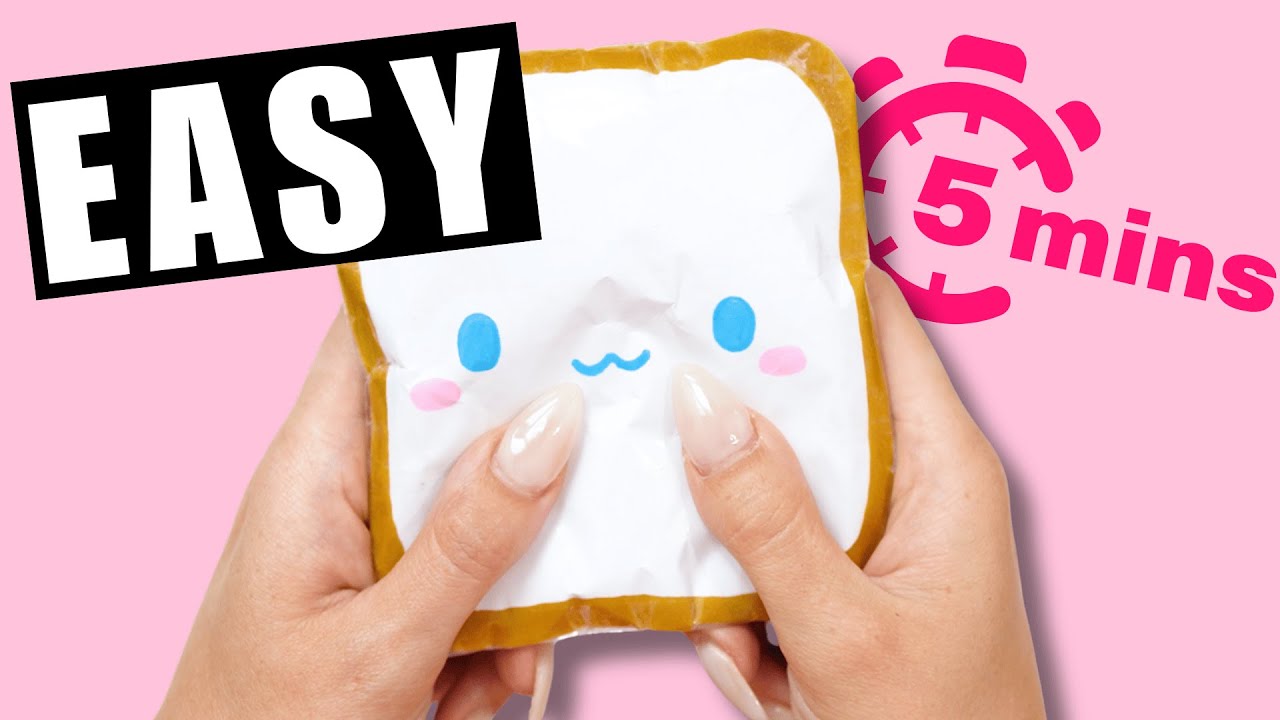 how to make a paper squishy in less than 5 minutes!! - YouTube