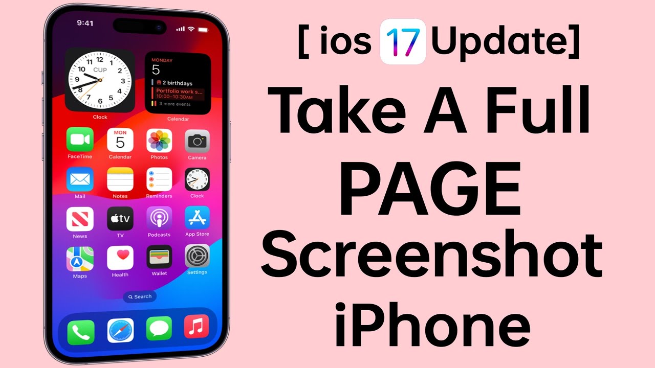 Take A Full Page Screenshot in Your iPhone After Update iOS 17.2 [Hindi ...