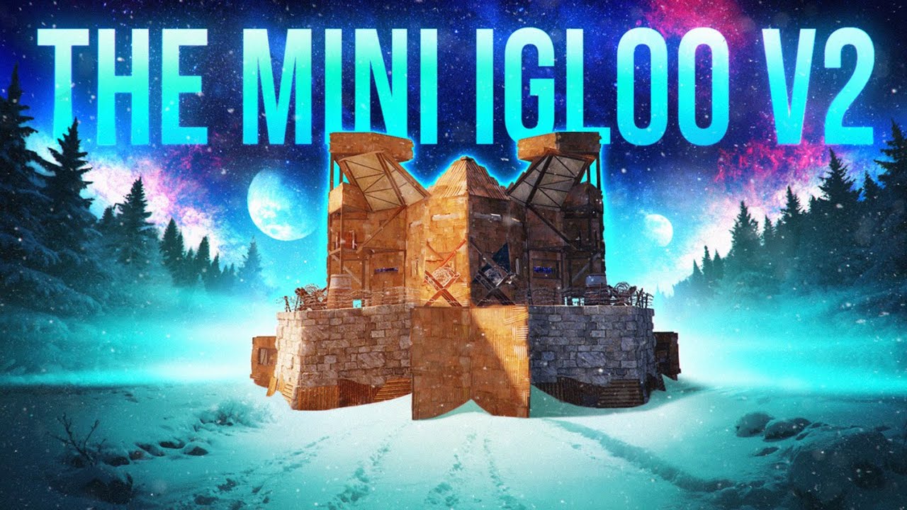 Mini Igloo V2 - Rust Solo/Duo/Trio CLAN Style BUNKER Base [2025] - YouTube