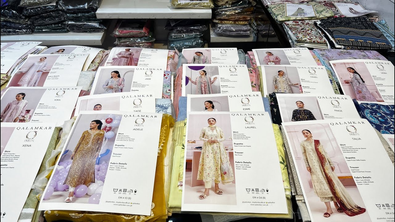 Qalamkar new collection at AZ Textiles By Zoya Syed in live - YouTube