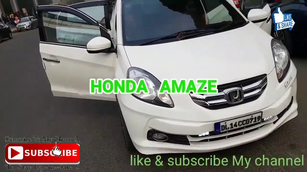 My honda amaze modification || interior design of Honda amaze || - YouTube