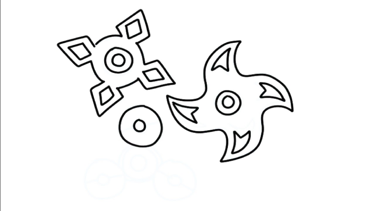 09 FIDGET SPINNER Drawing and Coloring Pages, and How to Make Easy ...