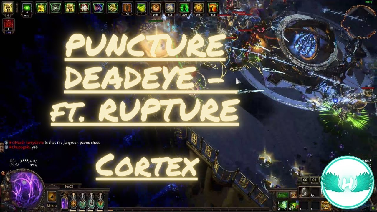 (3.24) Path of Exile - Puncture Deadeye ft. Rupture - Cortex - YouTube