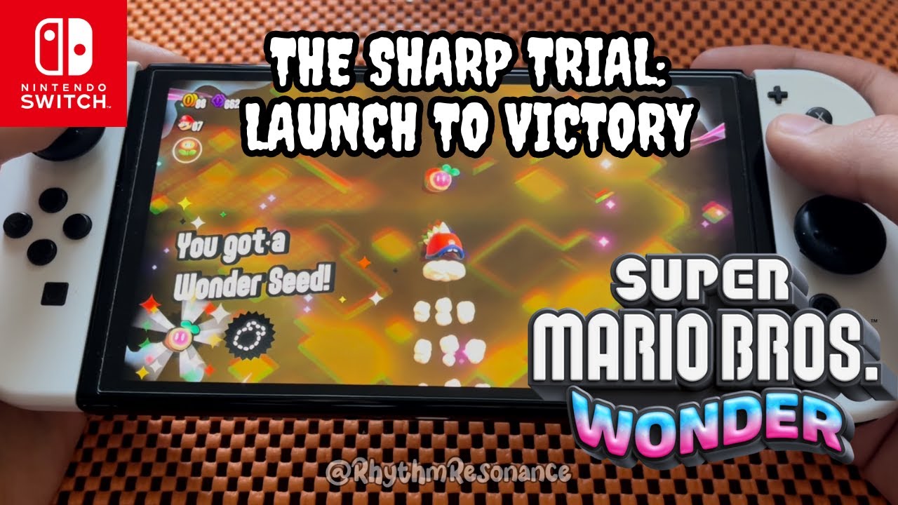 The Sharp Trial: Launch To Victory (All Coins and Flower) | Super Mario ...