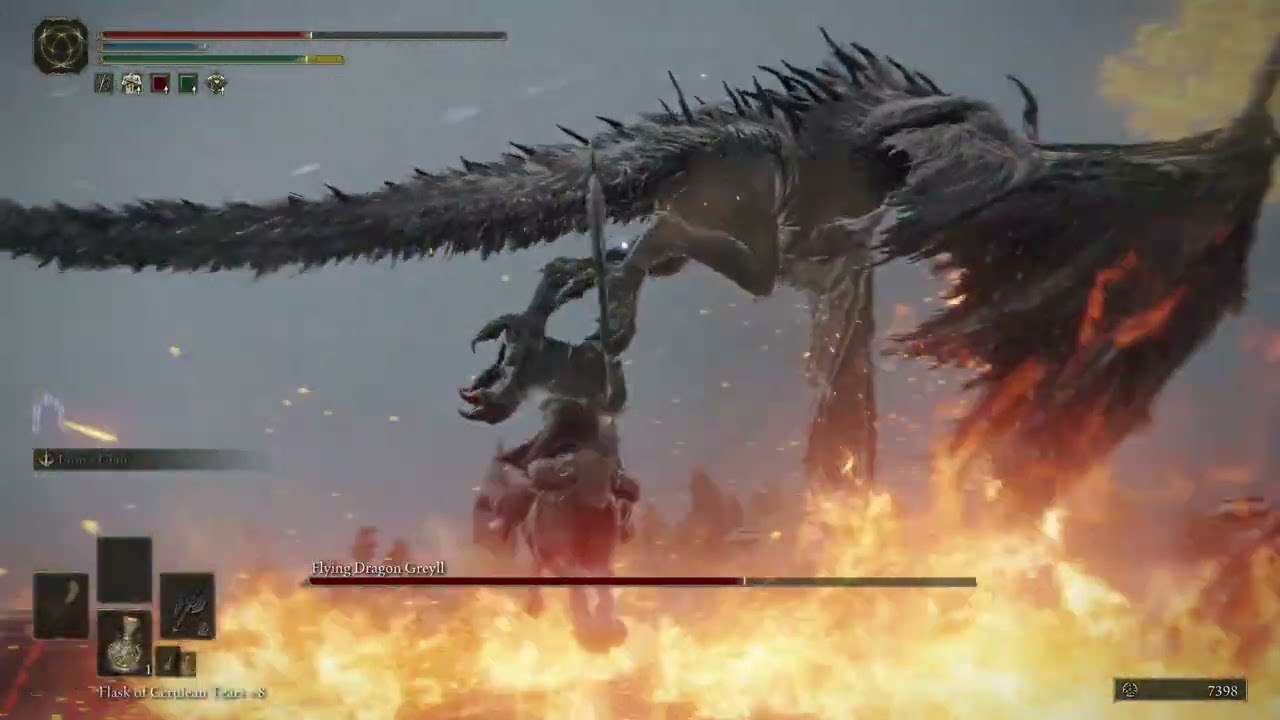 Elden Ring - Flying Dragon Greyll (Farum Greatbridge) - YouTube