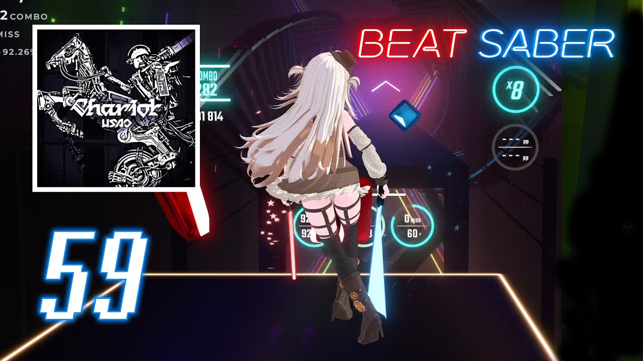 【BEATSABER】USAO - Chariot（パドブレ練習回） [成長記録 59] - YouTube