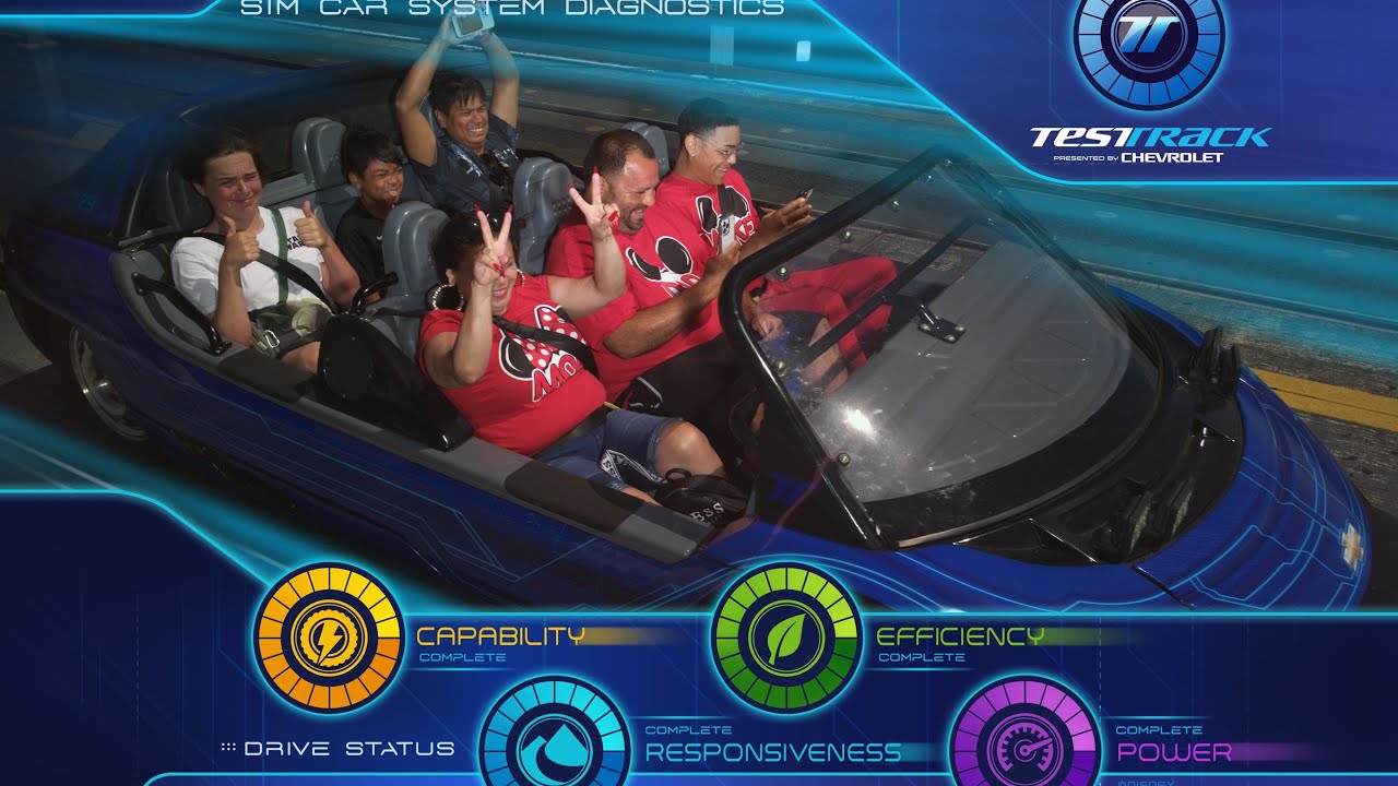 TestTrack Rides @EPCOT CENTER - YouTube