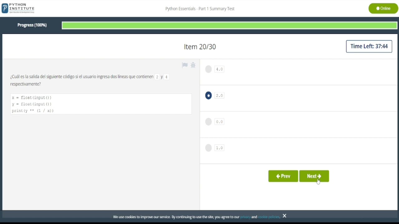 Python Essentials Parte 1 Evaluacion Parcial - YouTube