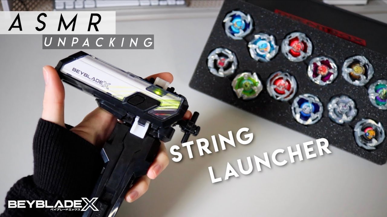 BEYBLADE X STRING LAUNCHER ASMR UNPACKING feat. DREAMBOX | Beyblade X ...