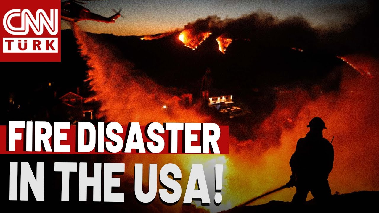 Live Footage from the Giant Fire in the USA! Hollywood Fire Cannot Be ...