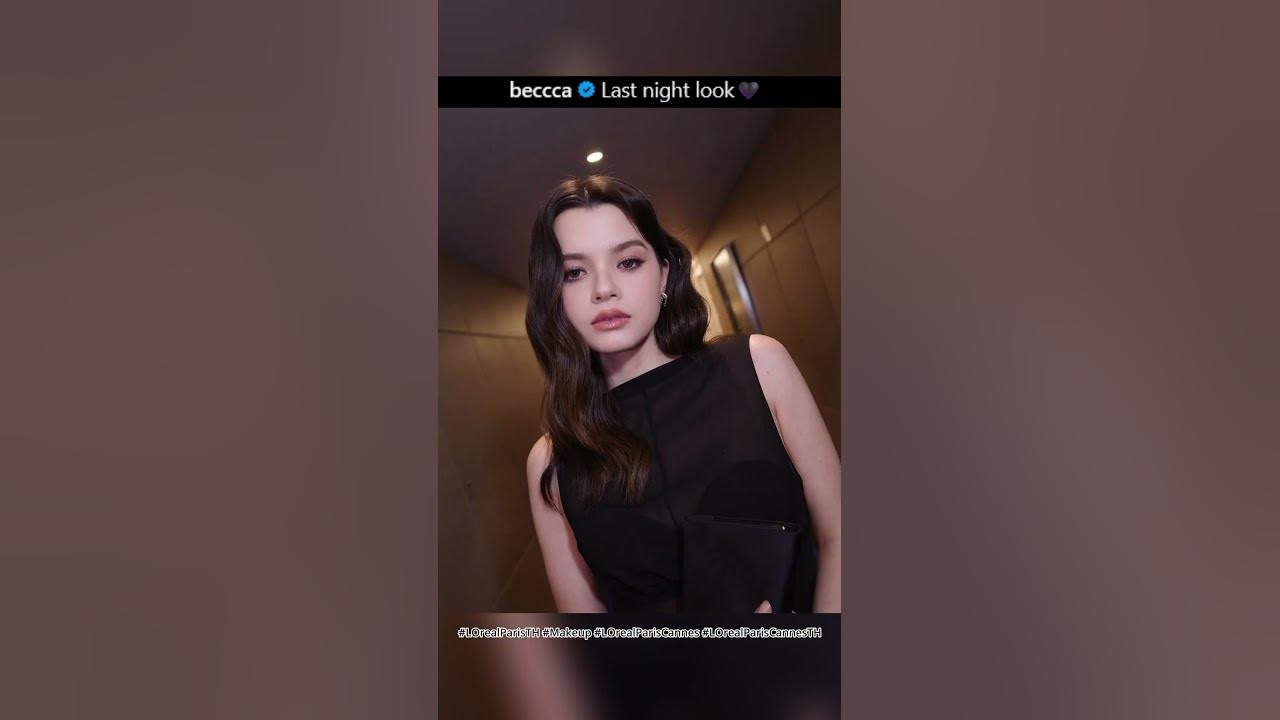 Last night look🖤 #beckyarmstrong #becky #freenbeck #lorealparis #cannes2025 #cannes #tiktok # ...