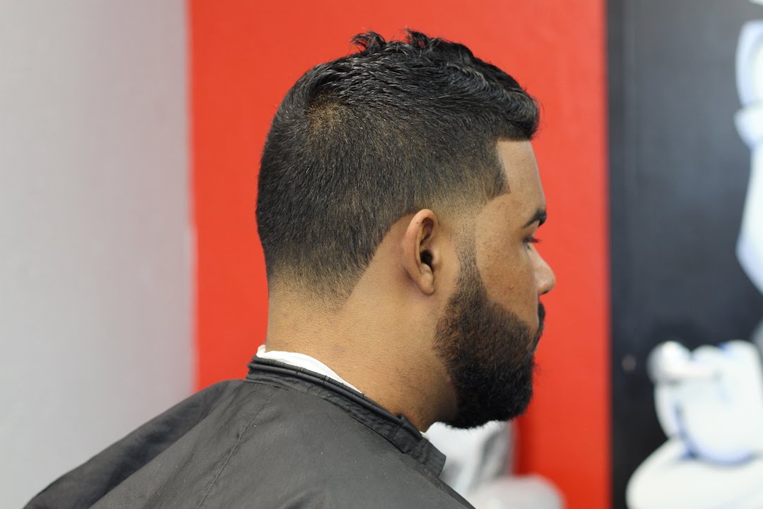 Fohawk with bald taper/blowout with beard tutorial - YouTube