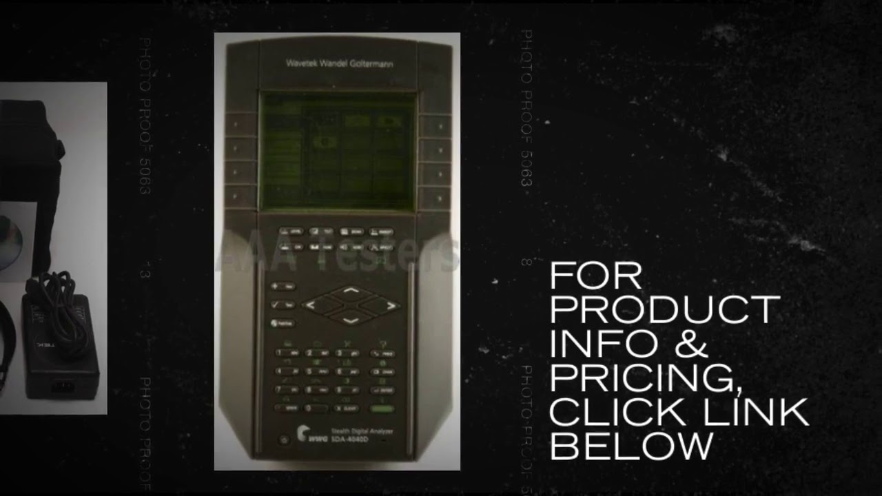 JDSU Acterna SDA-4040D Stealth Digital Analyzer - YouTube