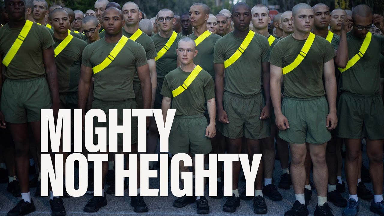 Height is no barrier for the Four-foot-seven Marine - YouTube