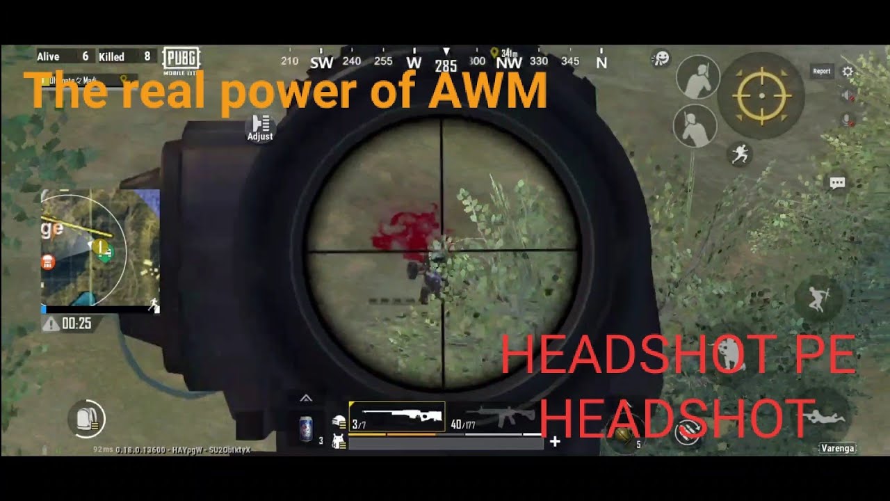The real power of AWM 11 kills solo Vs squad gameplay. - YouTube