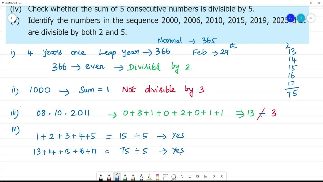 Class 6 TN Maths Term II 1. Numbers Try this Pg no 8 i) Are the leap ...