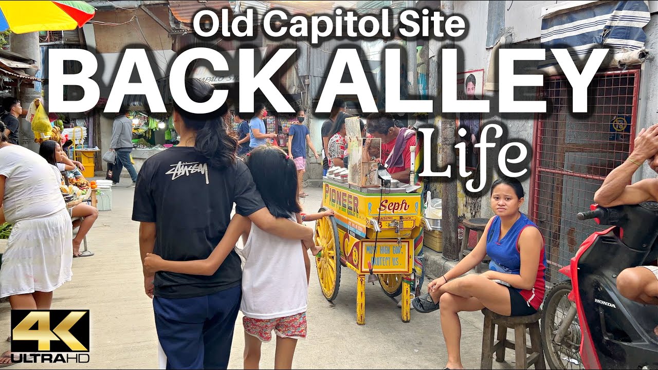 Exploring the Back Alley Life in Quezon City Philippines [4K] - YouTube