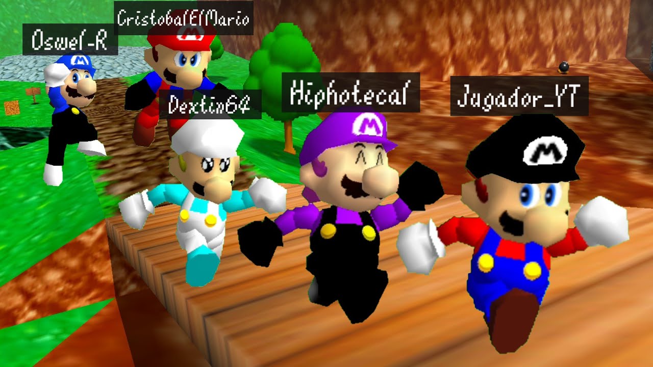 Jugando MARIO 64 pero con 4 youtubers ft. @ELREY_HIPHOTECAL | 5 ...