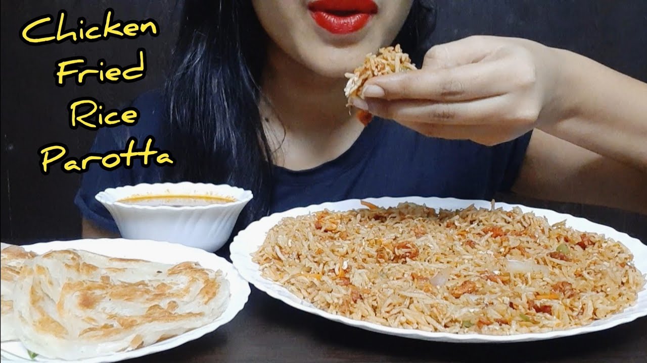 Spicy Chicken fried rice , parotta, spicy curry - YouTube