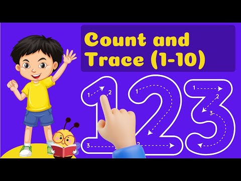 Let’s Count & Trace! 1 to 10 | Counting numbers | #Trace | Fun learning ...