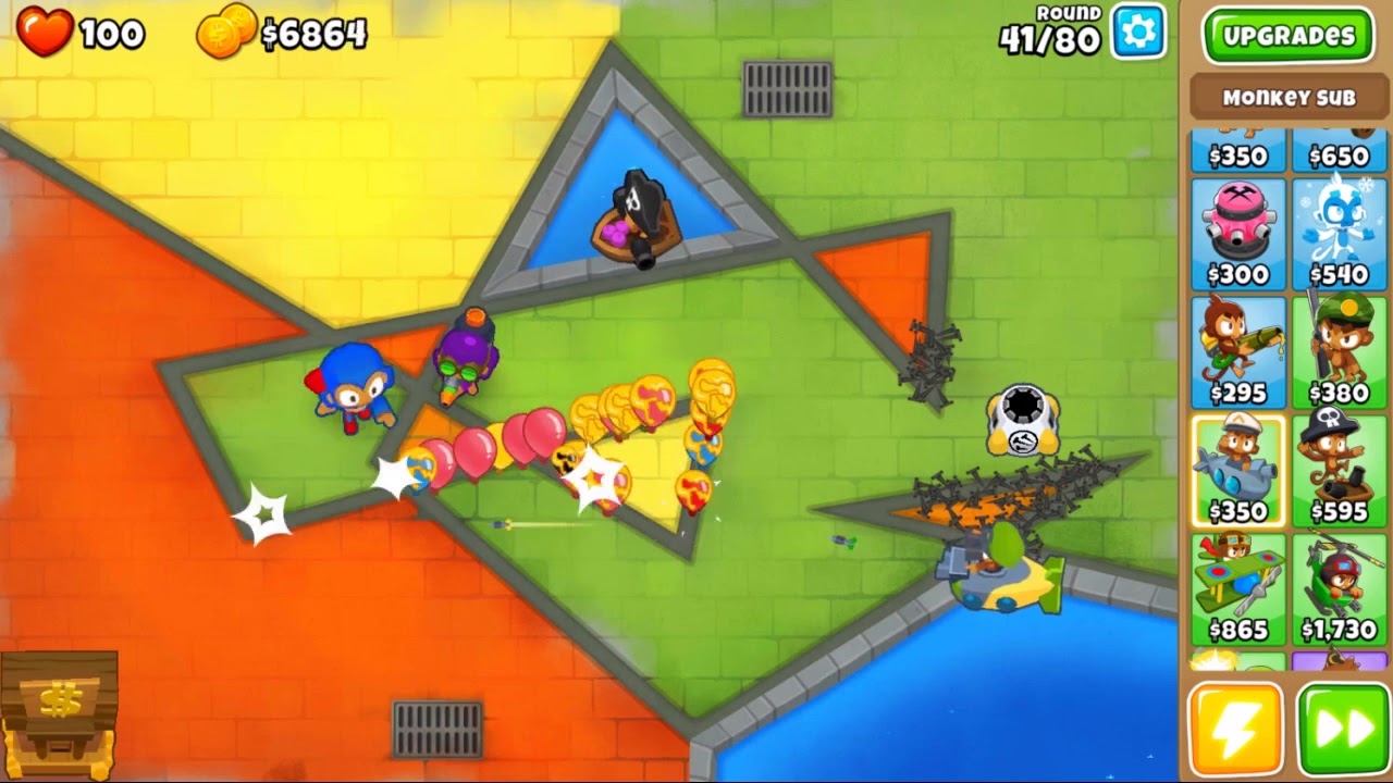 BTD6 Bloons Tower Defense 6 Cubism Hard Rounds 3-80 No Lives Lost ...