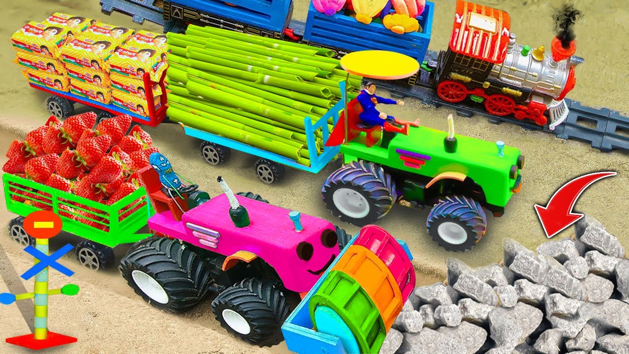 Diy tractor making mini threshing machine #3 |New agricultural machine ...